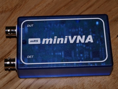 Arcticpeak: MiniVNA Network Vector Analyzer.